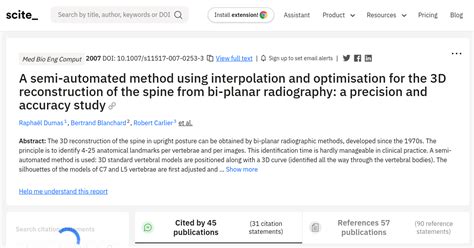 a semi automated method using interpolation and optimisation for the 3d