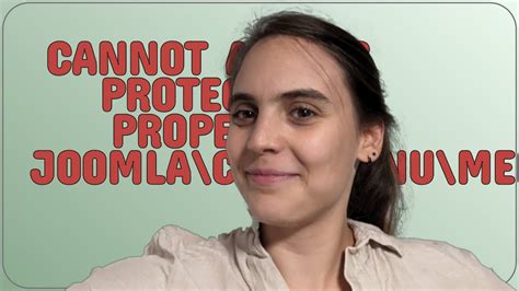 Joomla Cannot Access Protected Property Joomlacmsmenumenuitemparams