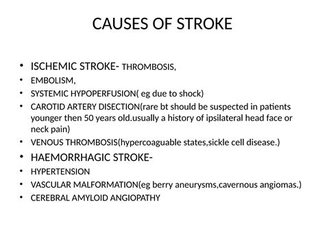 Management Of Acute Ischemic Stroke Ais Ppt