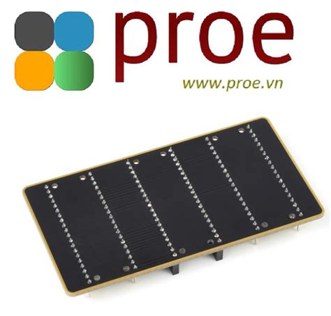 dual gpio expander for raspberry pi pico two sets of male headers