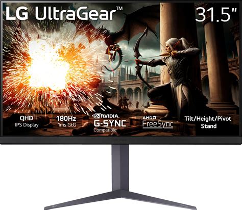 Lg Ultragear Ips Led Hz Ms Nvidia G Sync Compatible And Amd Freesync Gaming Monitor