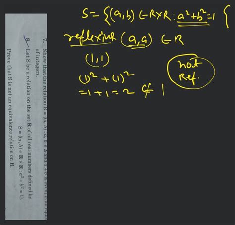 8 Let S Be A Relation On The Set Mathbf R Of All Real Numbers Defined B