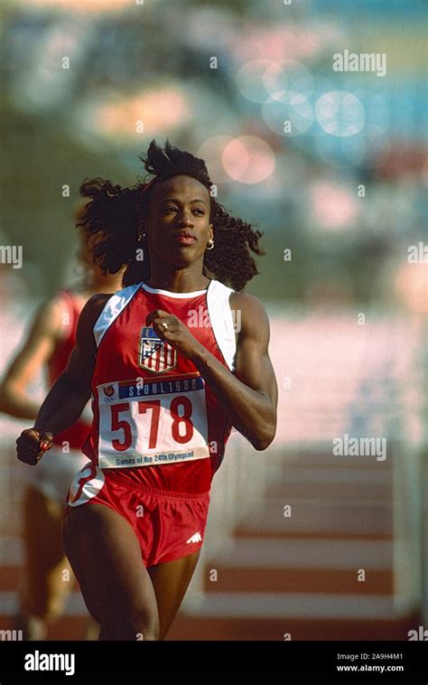 Jackie Joyner Kersee Usa Competing At The 1988 Olympoic Summer Games