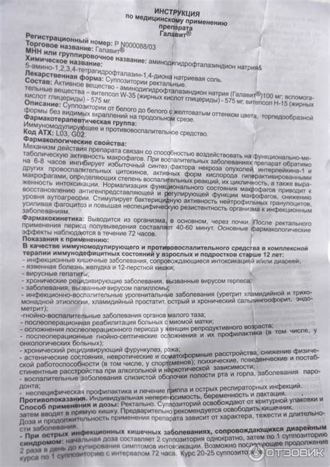 Отзыв о Иммуномодулирующие противовоспалительные суппозитории ректальные Сэлвим Галавит