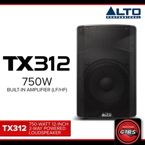 Alto Professional TX312 2 Way Active Ported 700W Powered Loudspeaker With 12in Woofer Shopee