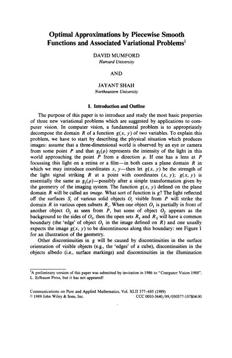 Pdf Optimal Approximation By Piecewise Smooth Function And Associated