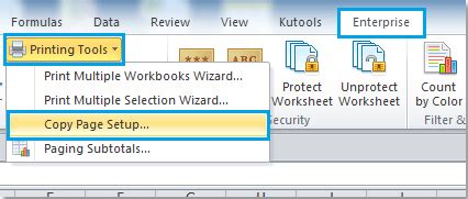 How To Copy Excel Page Setup To Other Worksheets In Excel