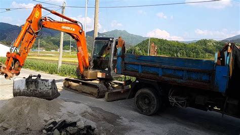 굴삭기 상차 Youtube