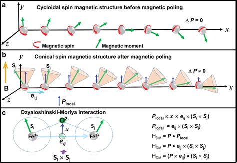A Schematic Representation Of The Cycloidal Spiral Spin Magnetic