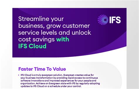 IFS Cloud Brochure IFS