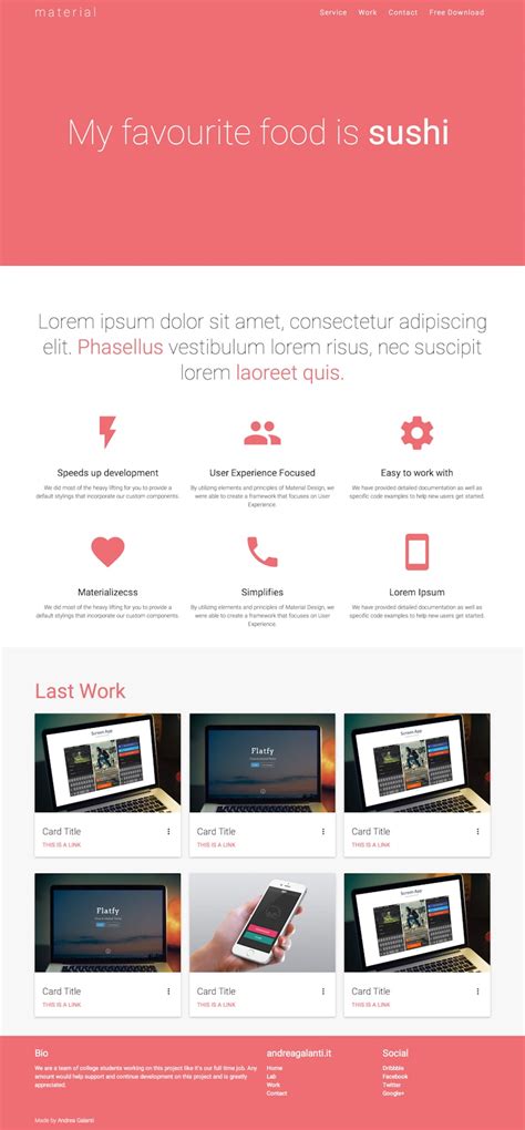 Material Html Base Theme
