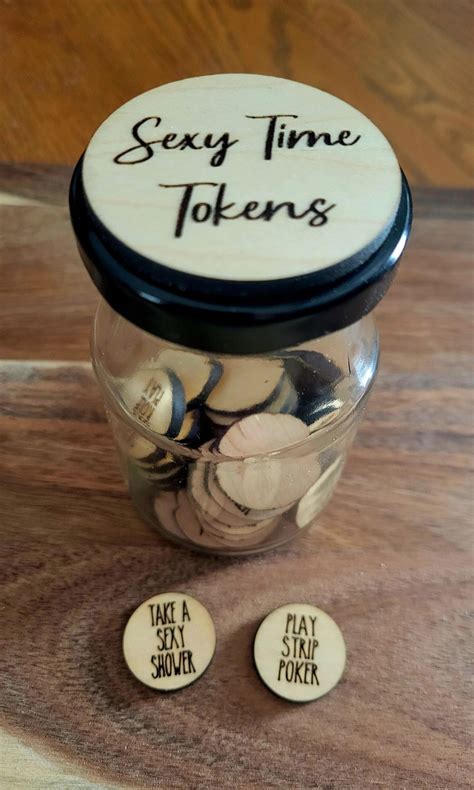 Sexy Time Token Svg Digital File Download Glowforge File Affirmations Jar Laser File Svg