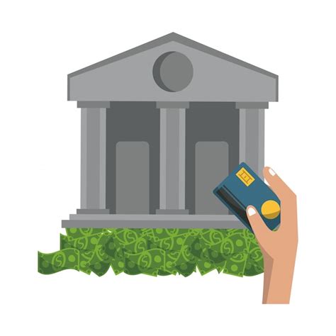 돈과 은행 프리미엄 벡터