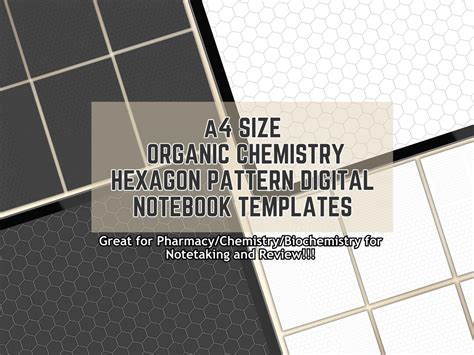 14 Pages Hexagonal Graph Sheets Layout Pattern Organic Chemistry 14 Pages Hexagonal Graph Sheets Layout Pattern Organic Chemistry