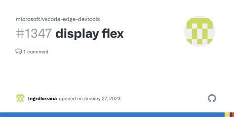 Display Flex · Issue 1347 · Microsoftvscode Edge Devtools · Github