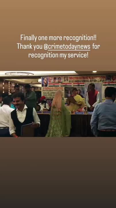 Arshiya Tabassum On Linkedin Finally One More Recognition Award For My Service Honored And