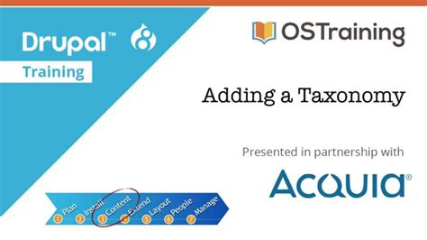 Drupal 8 Beginner Lesson 28 Adding A Taxonomy Youtube