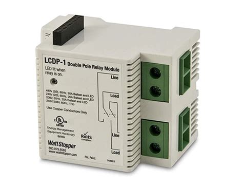 Wattstopper Lcdp 1 Double Pole Relay Module For Lc8 Buyrite Electric