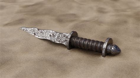 3d Ancient Dagger Asset Model Turbosquid 1693904