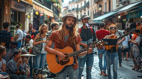 Free Street Music Performance Image Musician Guitar Street