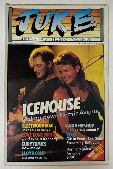 juke 31st october 1987 issue 653 icehouse on cover rare records au