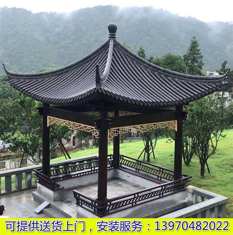 仿古四角亭子图片大全 古亭子图片 古大门图片大全 大山谷图库
