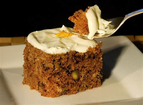 Homemade Parsnip Cake With Orange Whipped Cream