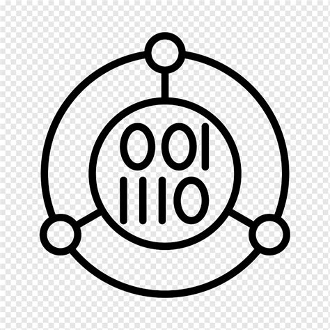 Database Binary Data Computer Processor Binary Code Data Icon Png Pngwing
