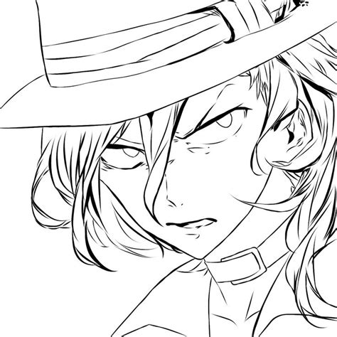Chuuya Lineart Em 2024