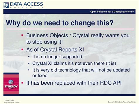 Ppt Using The Crystal Rdc Interface In Visual Dataflex Powerpoint