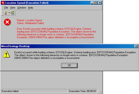 Kb16838 User Receives The Error Schema Loading Error Population