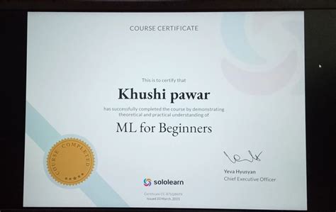 Machinelearning Sololearn Lifelonglearning Ai Tech Khushi Pawar