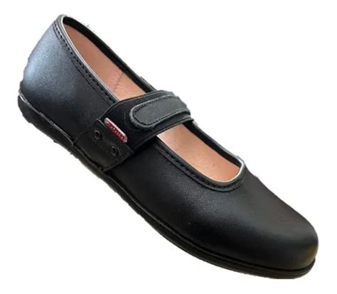 Zapato Escolar Elefante 10506 001 Para Niñas Meses Sin Interés