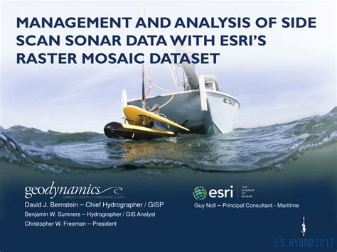 Pdf Management And Analysis Of Side Scan Sonar Data With Esris