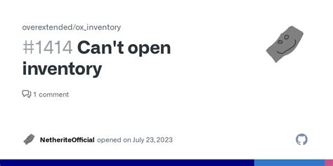 Cant Open Inventory · Issue 1414 · Overextendedoxinventory · Github