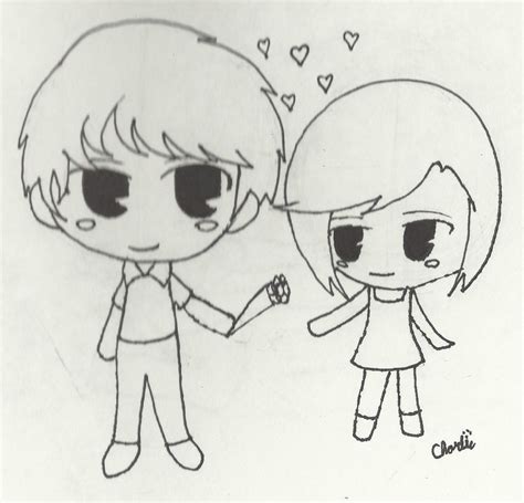 Chibi Couple Drawing At Explore Collection Of