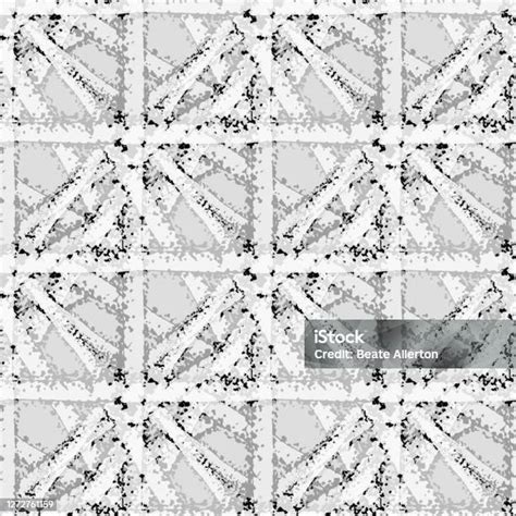 벡터 브레이드 효과 그리드는 원활한 인터레이스 패턴 배경을 직조합니다 흑백 회색 대리석 직조 스타일 Plaited 격자 배경 기하학적 그런지 계층 매듭 포장을 위한 모든