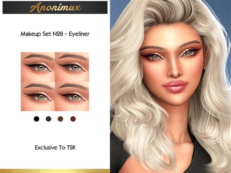 The Sims Resource Makeup Set N28 Eyeliner
