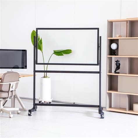 이동식 강화유리 화이트보드 스탠드세트 대형 글라스 메모 투명유리칠판 주제일교구