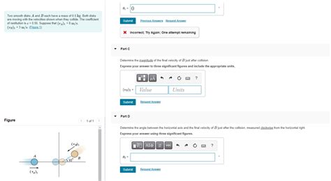 Solved Two Smooth Disks Aa And Bb Each Have A Mass Of 05