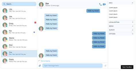 Chatscopechat Ui Kit React Examples Codesandbox