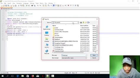 Tutorial Program Perulanganscanner Menggunakan Java Youtube
