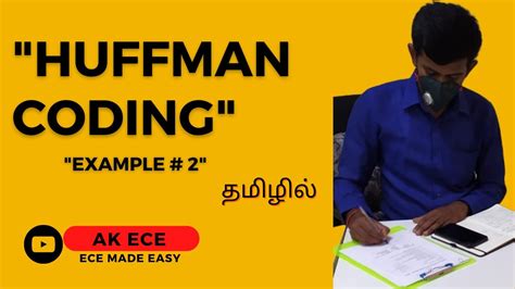 Huffman Coding Example 2 Youtube