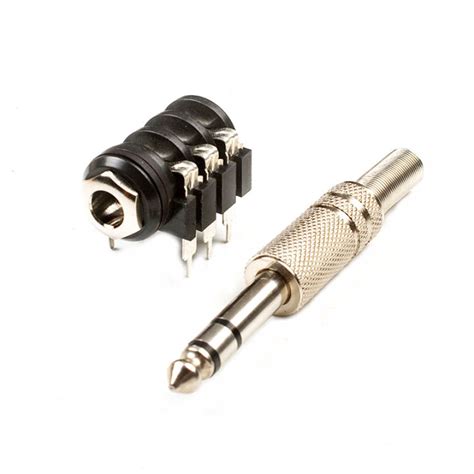 Male Female 1 4 6 35mm Audio Stereo Trs Microphone Output Jacks Socket Plugs Lazada Ph