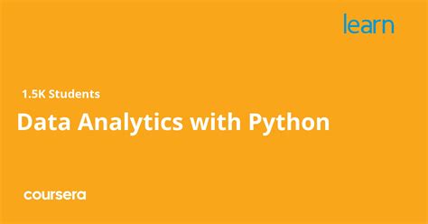 Data Analytics With Python Coursera