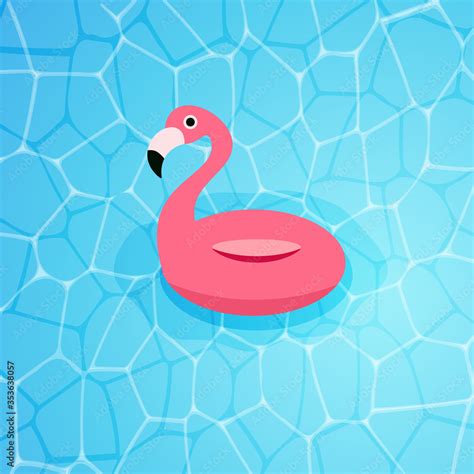 Flamingo Pool Float Icon Clipart Image Stock Vector Adobe Stock