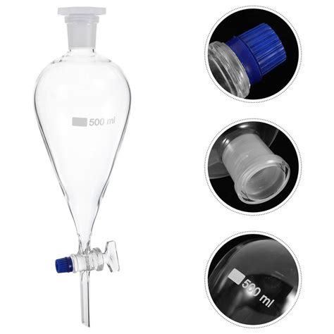 Separatory Funnel 500ml Separating Funnel Dropping Funnel Chemistry