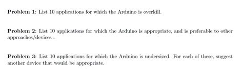 List 10 Applications For Which The Arduino Is