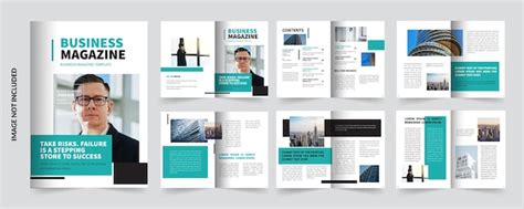 비즈니스 잡지 디자인 템플릿 잡지 디자인 템플릿 레이아웃 프리미엄 벡터