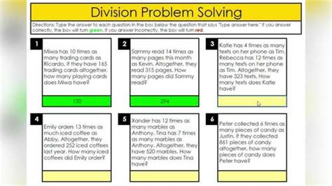 Division Problem Solving Printable And Digital Activities NBT